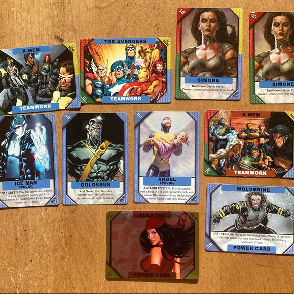 Marvel | Toys | Marvel Recharge Xmen Card Bundle | Poshmark